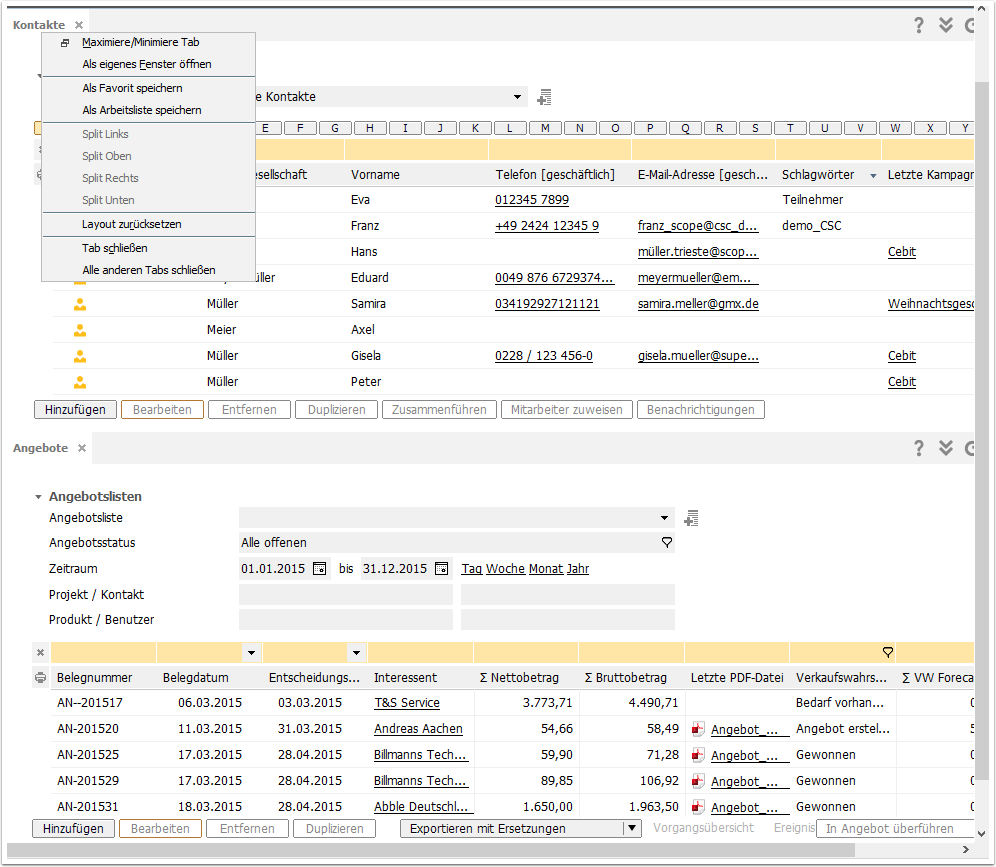 Scopevisio Online Hilfe