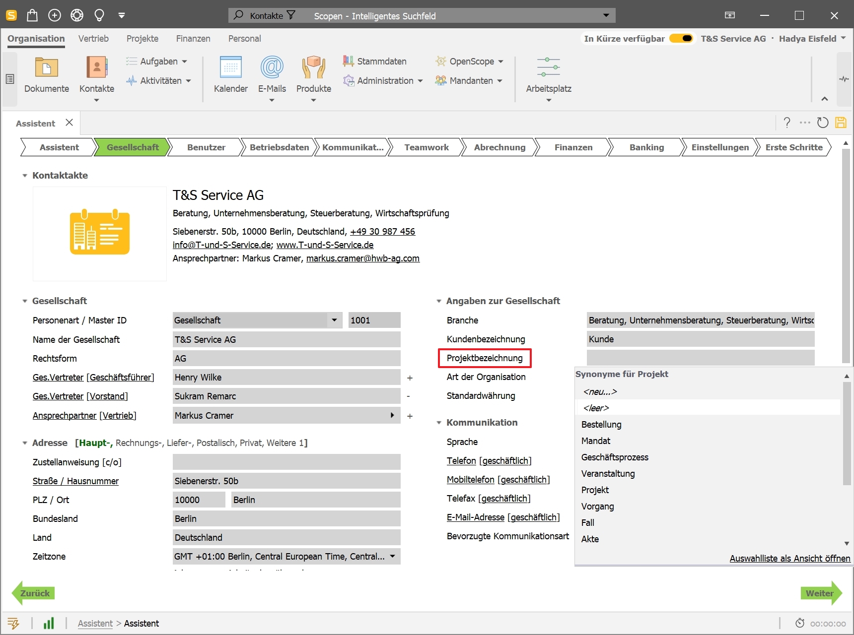 Scopevisio Online Hilfe